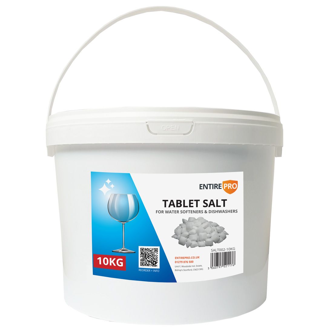 Tablet Water Softener Salt 10kg Tub | Entire Pro